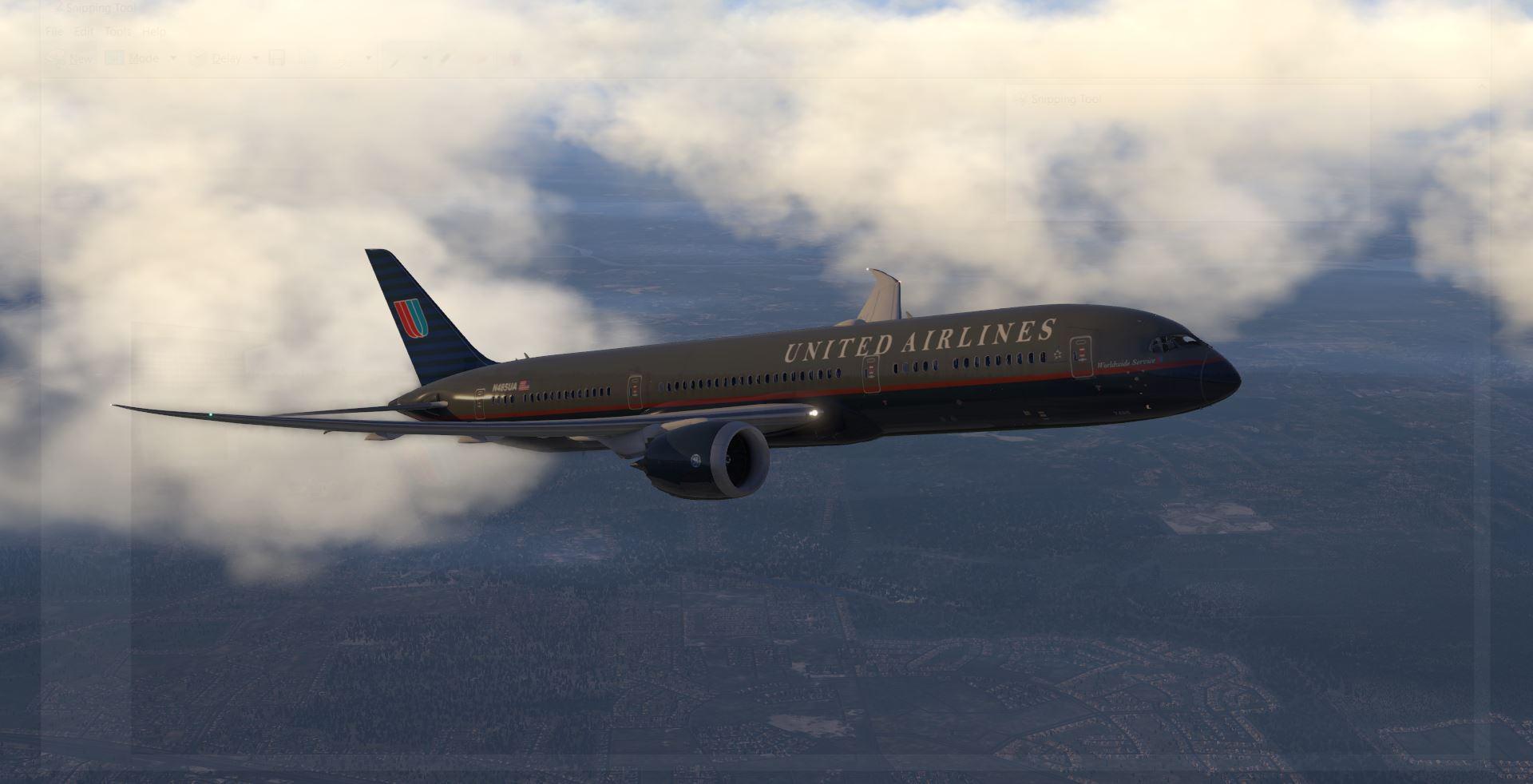 UAL - Magknight 787-9: United Battleship Grey - (Legacy) 787-9 1.4.0 ...