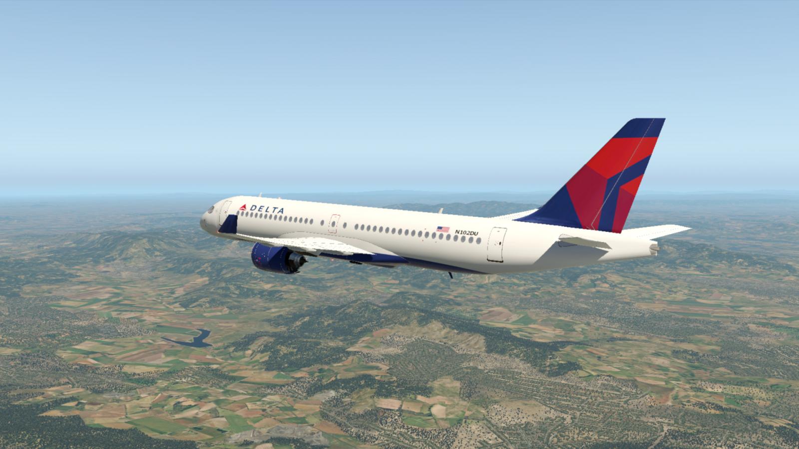Delta livery for Riverie's Airbus A220-300 - Aircraft Skins - Liveries ...