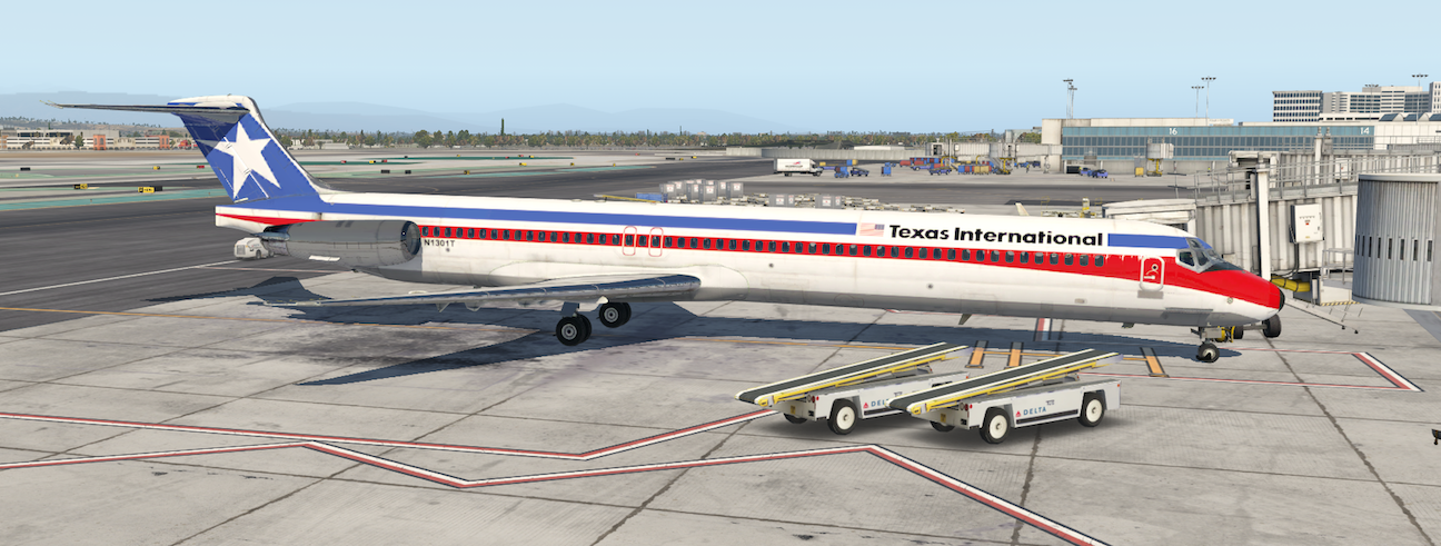 Fictional Texas International livery for the Rotate MD-80 - Aircraft ...