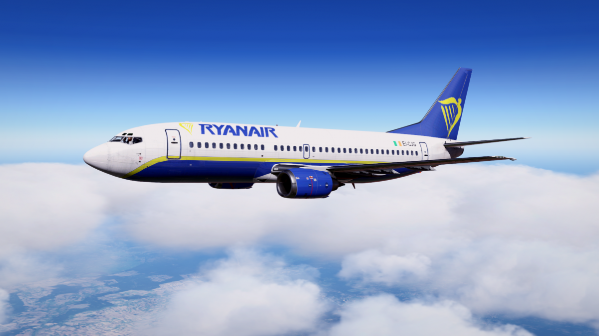 Old RyanAir livery EI-CJG v1.0 for B733 IXEG - Aircraft Skins ...