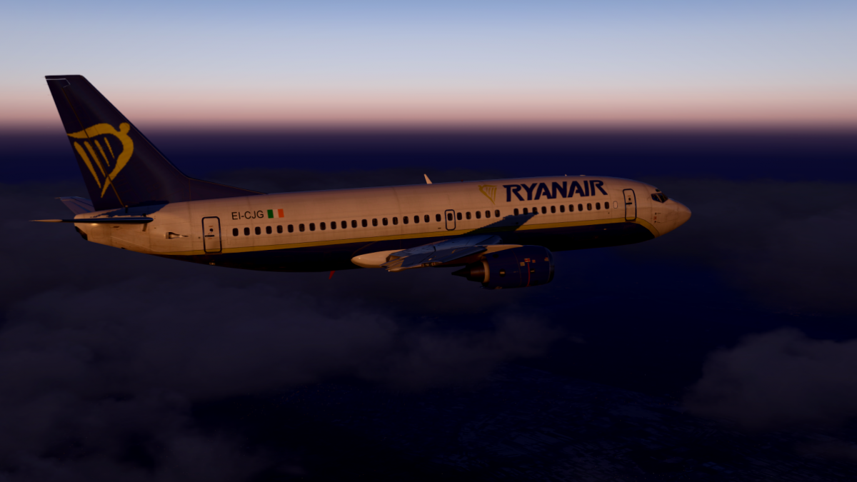 Old RyanAir livery EI-CJG v1.0 for B733 IXEG - Aircraft Skins ...