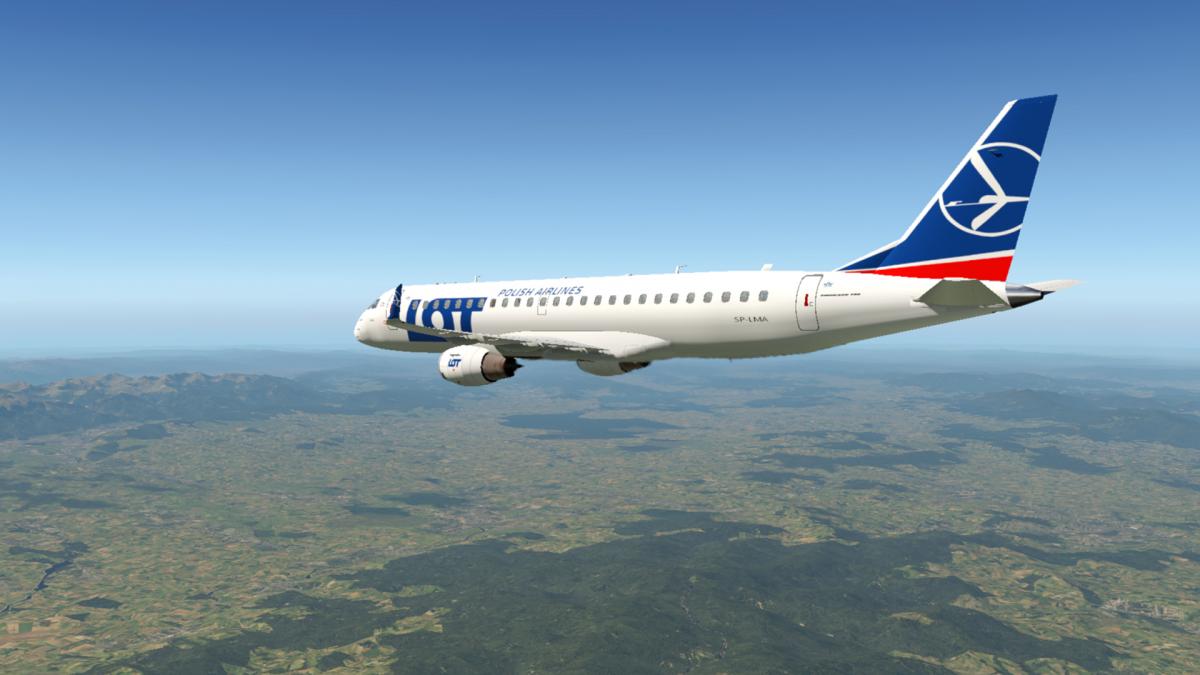 LOT Polish Airlines livery for Riverie's EMB 190 - Aircraft Skins ...