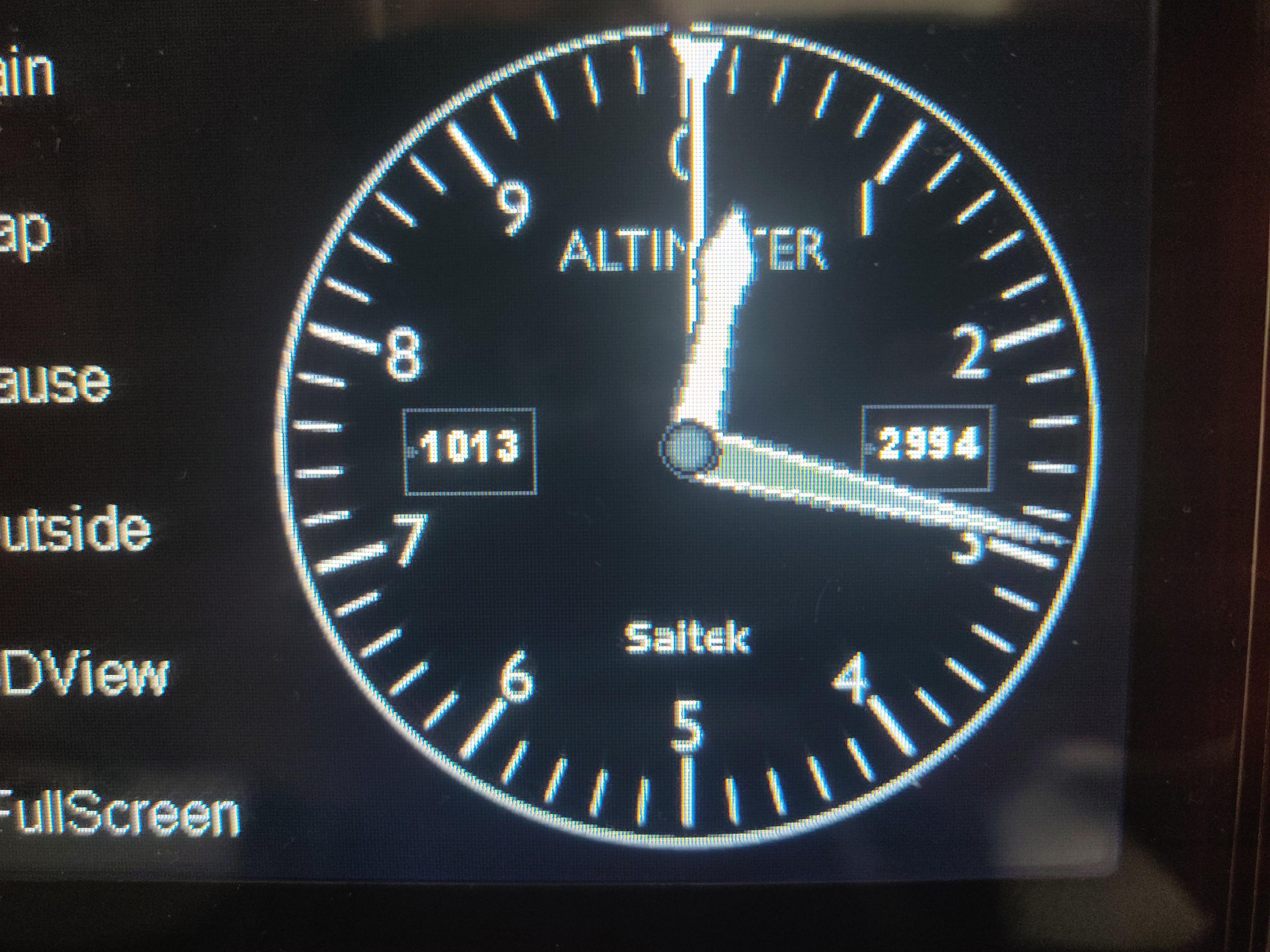 Altimeter with both metric and imperial barometer - Xsaitekpanel ...