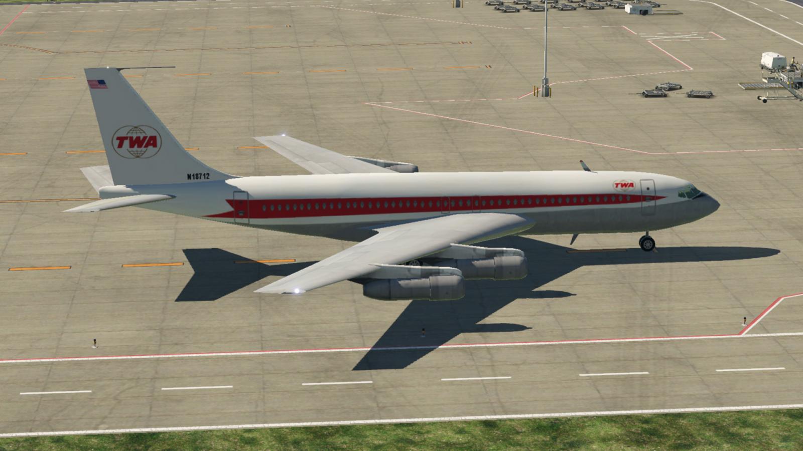 TWA livery for Boeing 707-320 - Aircraft Skins - Liveries - X-Plane.Org ...