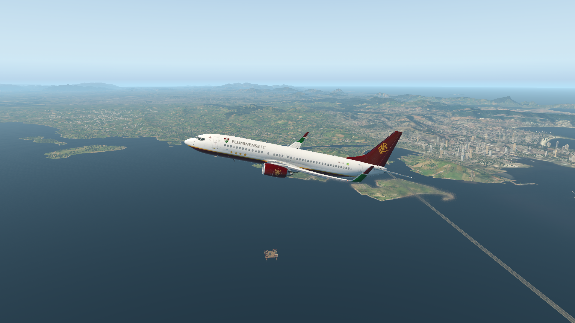 Livery Fluminense Football Club for Boeing 737-800 Default / ZIBO mod ...