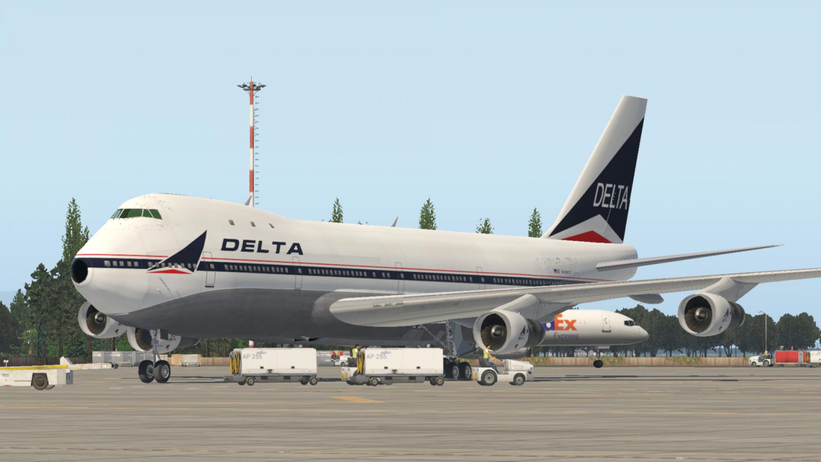 Delta Vintage livery for Boeing 747-100 JT9D XP11 - Aircraft Skins ...