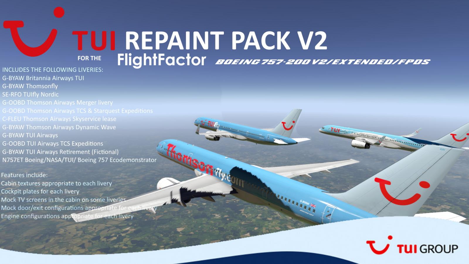 TUI Repaint Pack V2 - Aircraft Skins - Liveries - X-Plane.Org Forum
