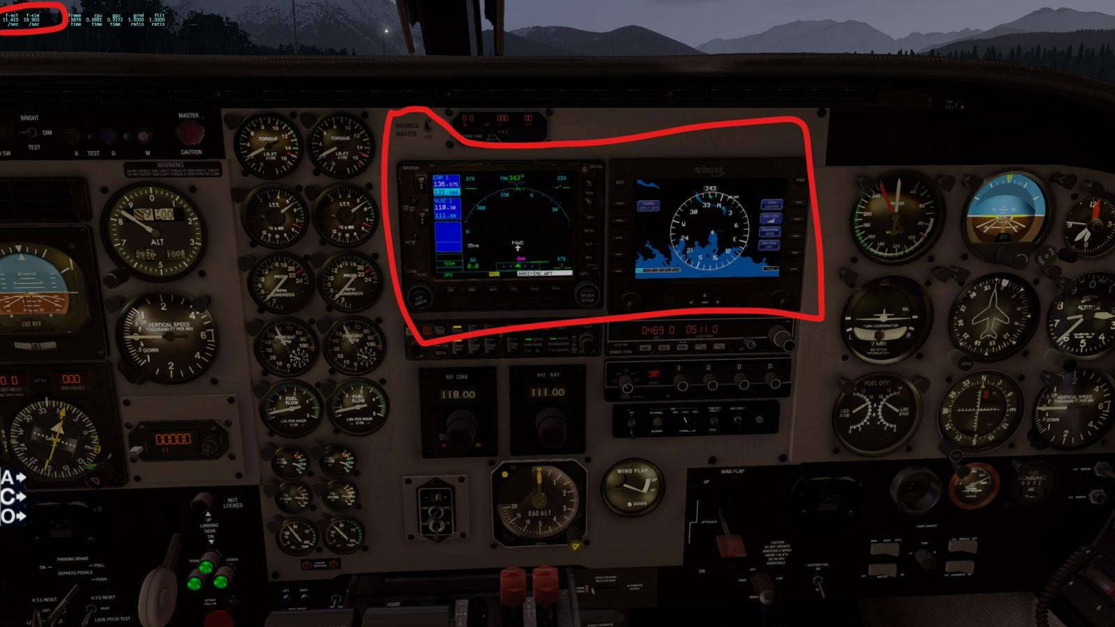 PA-31T Avionics Cause FPS Loss - Carenado - Alabeo Support - X-Plane ...
