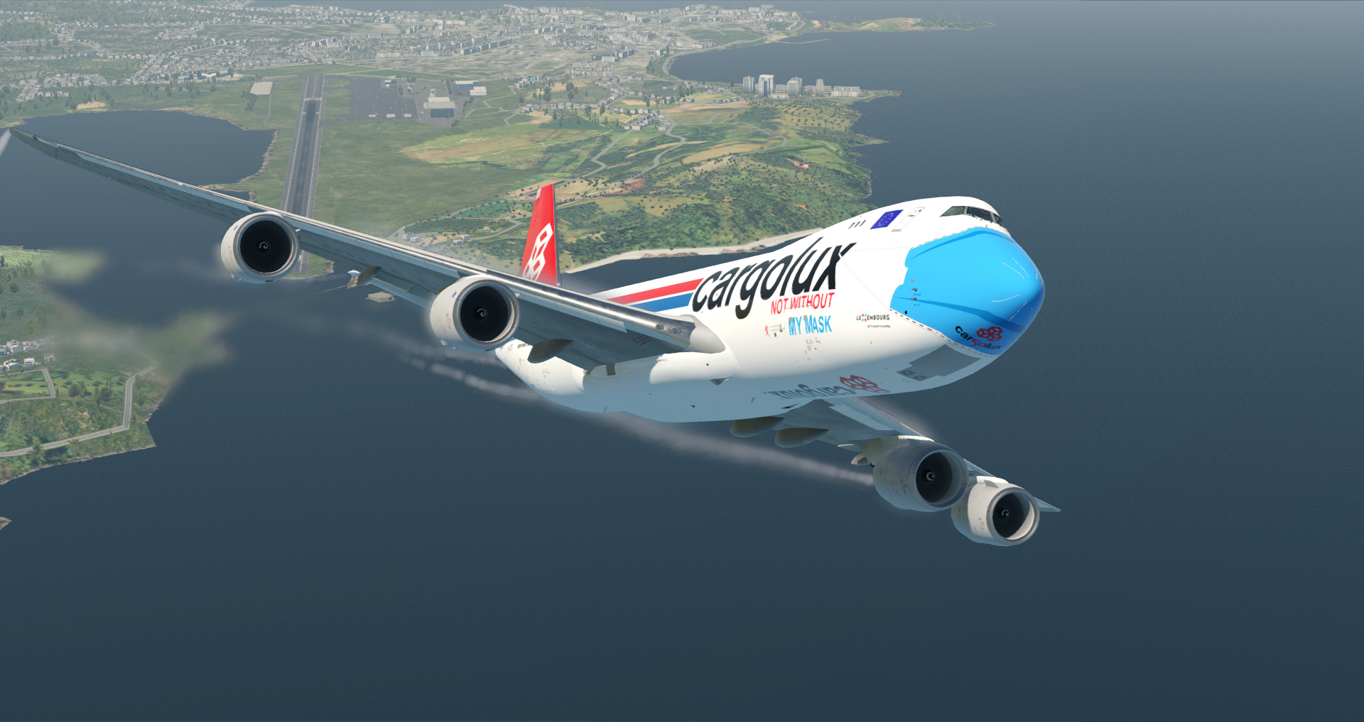 NOT WITHOUT MY MASK - Cargolux SSG 747-8F - SSG Liveries - X-Plane.Org ...