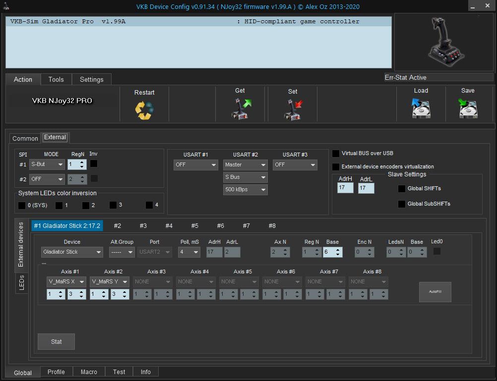 Help: VKB Gladiator MK2 Black Case Axis Error - XP11 General discussion ...