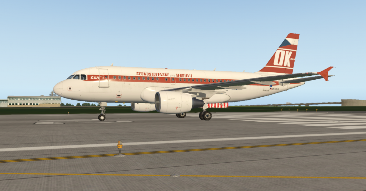 Czechoslovak Airlines Retro Livery Toliss A319 - Aircraft Skins ...