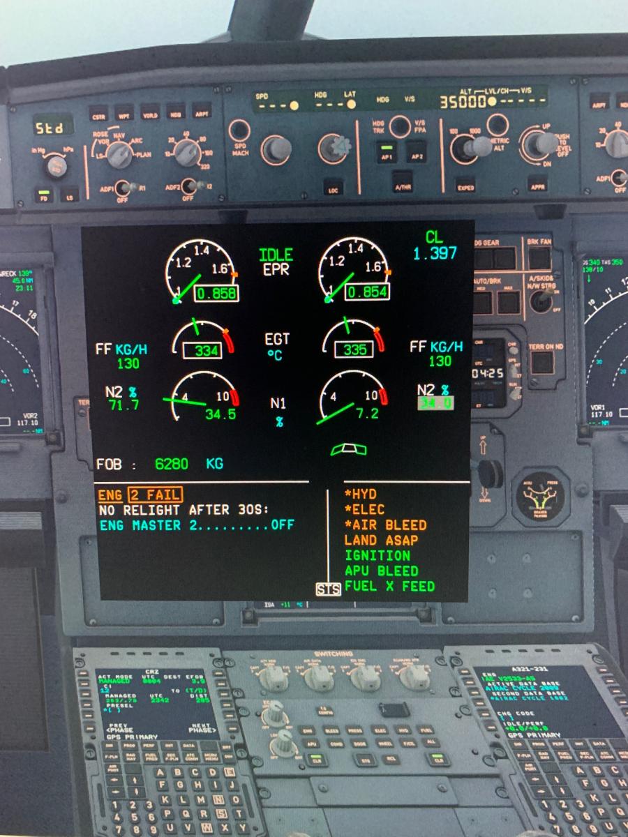 Loss of Engine // A321 - Airbus A321 - X-Plane.Org Forum