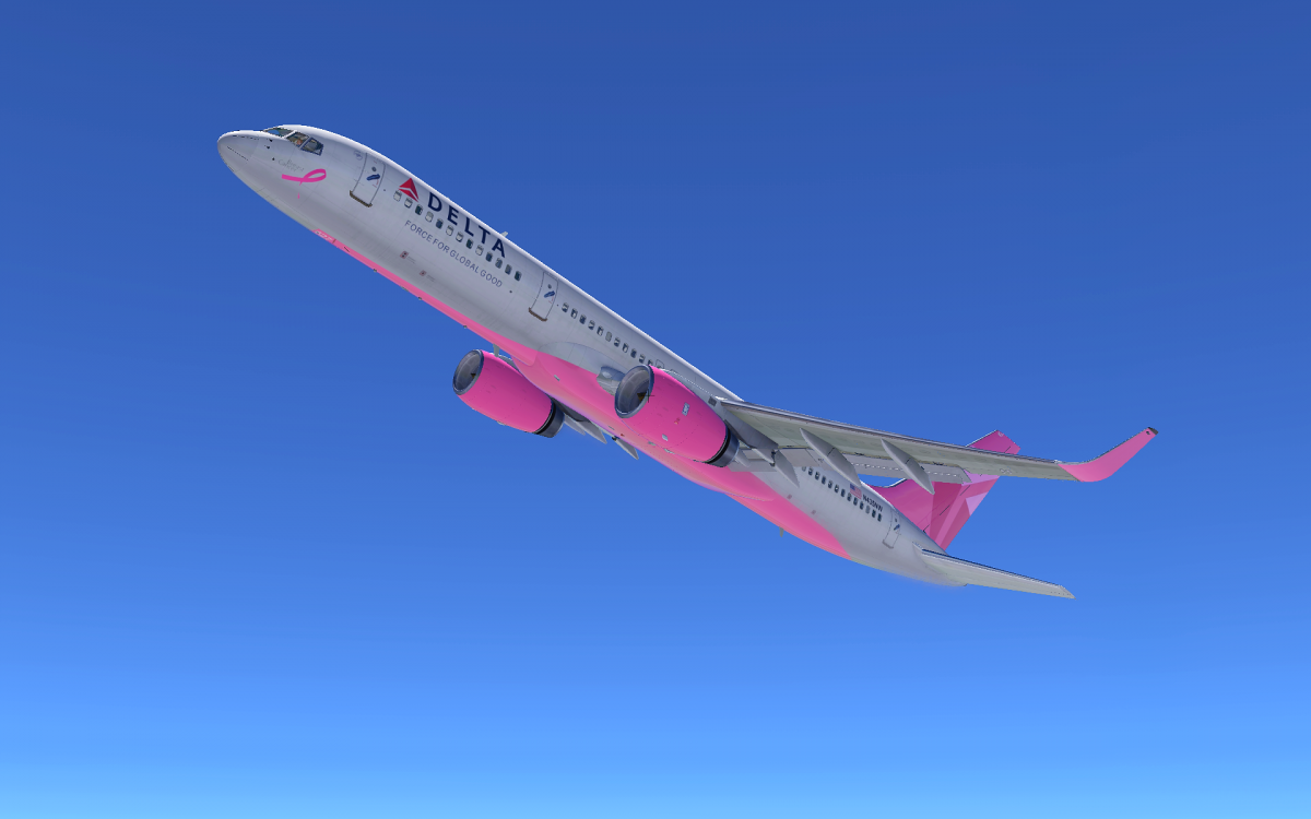 Delta 752 - Breast Cancer Livery - Aircraft Skins - Liveries - X-Plane ...