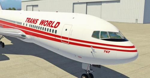 Flight Factor 767 Extended - Trans World (TWA) - Twin Stripe - Aircraft ...