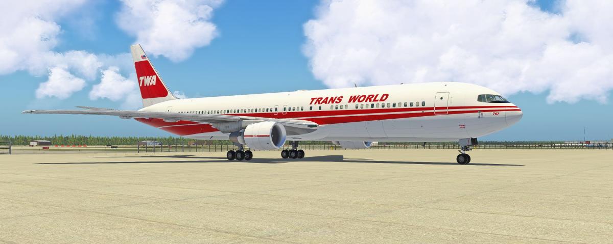 Flight Factor 767 Extended - Trans World (TWA) - Twin Stripe - Aircraft ...