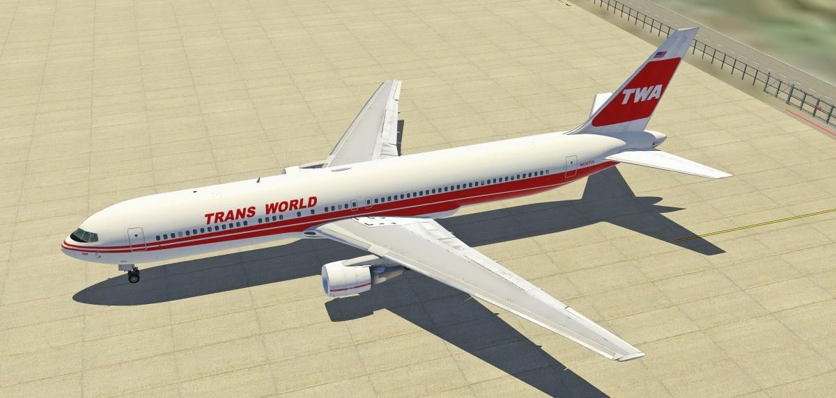 Flight Factor 767 Extended - Trans World (TWA) - Twin Stripe - Aircraft ...