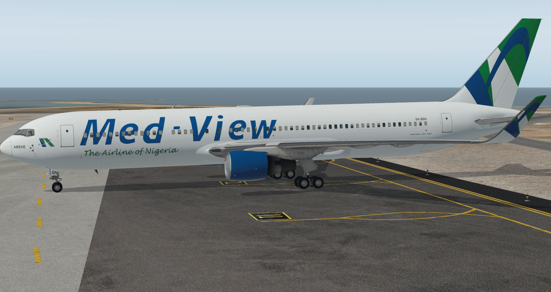 Med View Airlines livery for Flight Factor Boeing 767-300ER - Aircraft ...