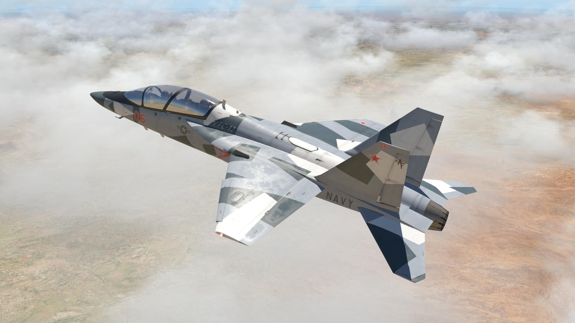 US NAVY VFC-12 Arctic splinter camo - T-7A Red Hawk - T-7A Red Hawk - X ...