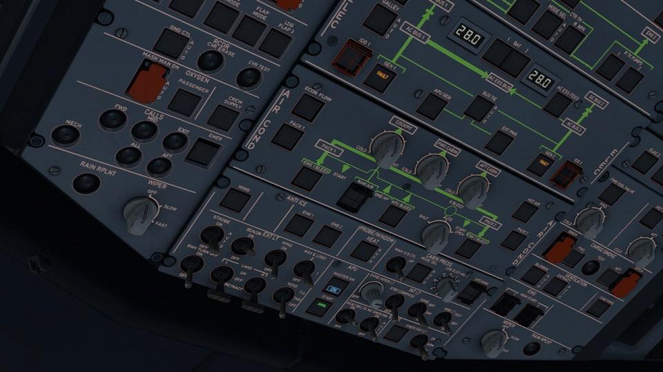 Missing "Fault" lights for packs when no bleed air - Airbus A321 - X ...