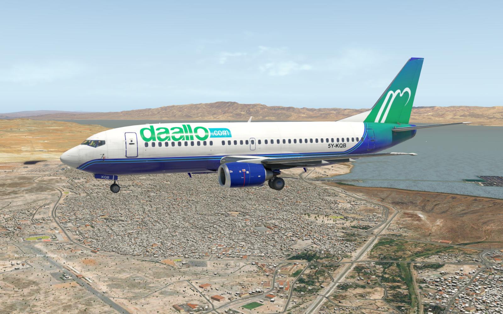 Daallo Airlines (Somalia) B737-300 - Aircraft Skins - Liveries - X ...