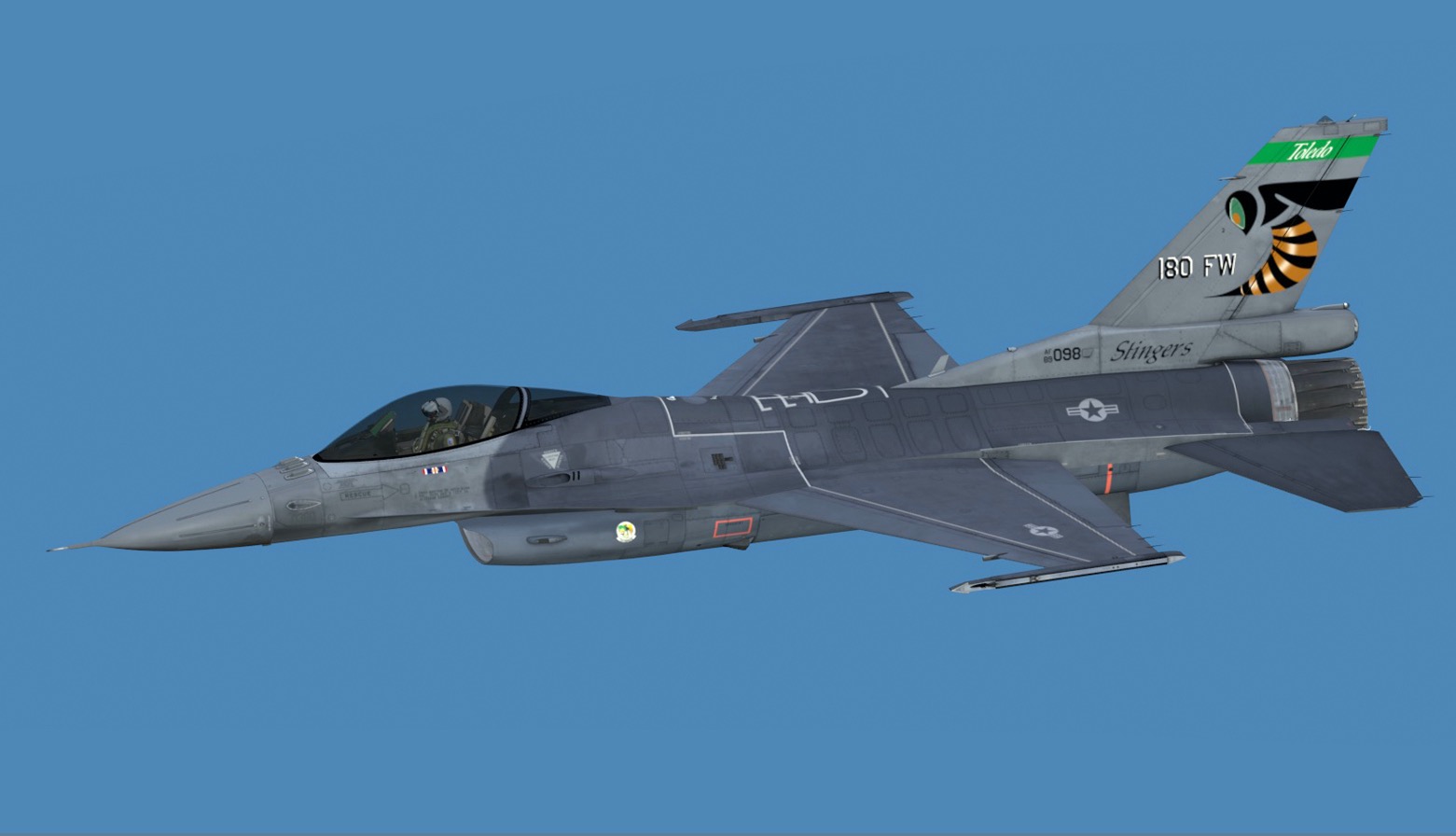 DeltaWing Simulations F-16C Block 52+ USAF Stingers - DeltaWing ...