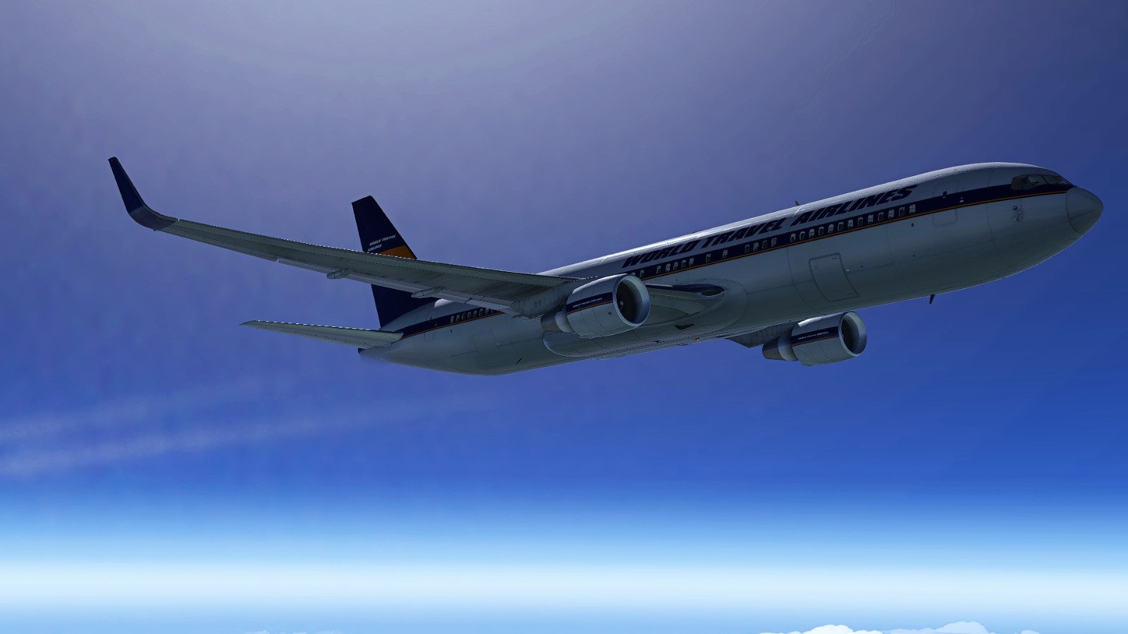 World Travel Airlines Livery For Flight Factor 767-300ER - Aircraft ...