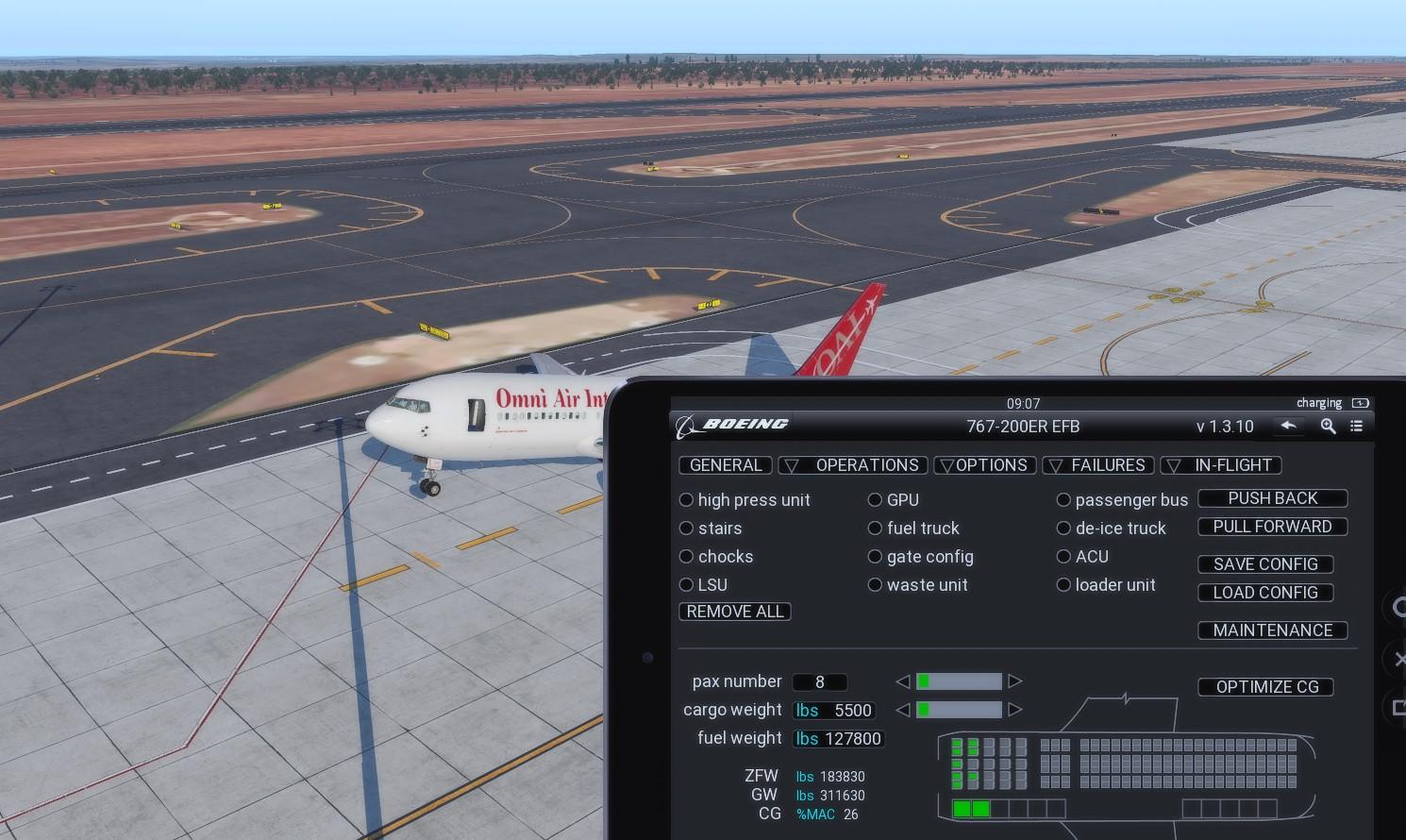 200 loads onto its tail, with nose in the air - Boeing 767 Professional ...