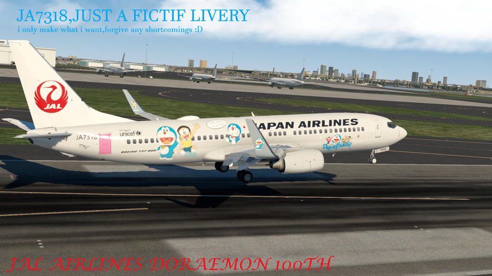 JAL Doraemon(FICTIONAL LIVERY) - Aircraft Skins - Liveries - X-Plane ...