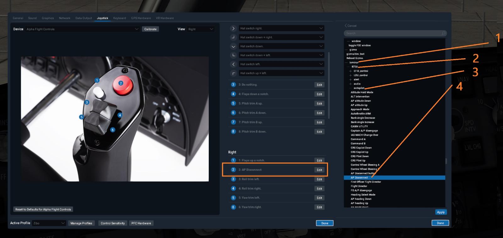 Disengage Autopilot Key - ZIBO B738-800 modified - X-Plane.Org Forum