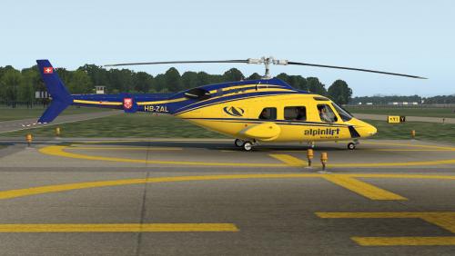 Bell 222 - AlpinLift (Blue/Yellow and Black/Silver) - Aircraft Skins ...