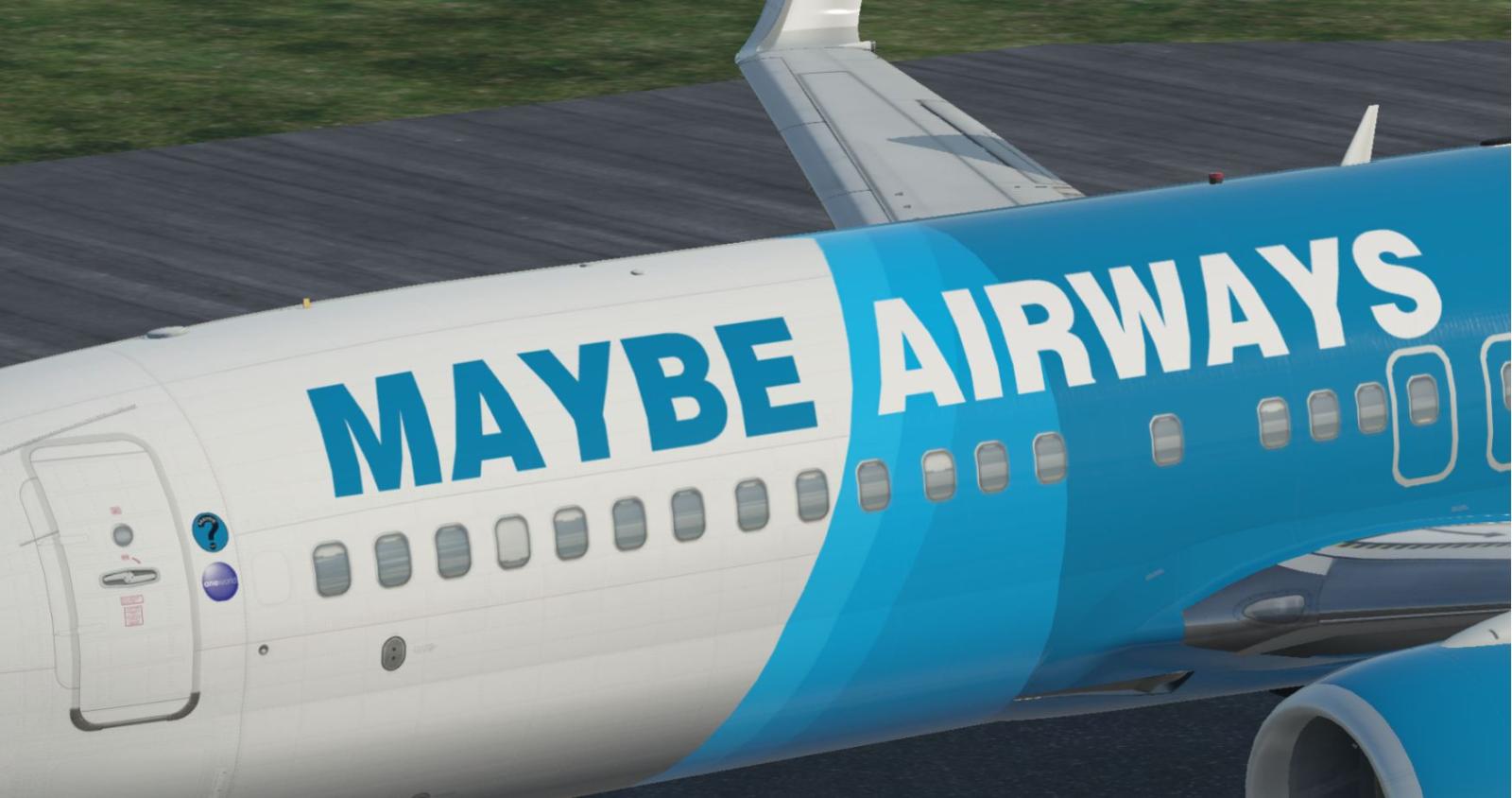 Maybe Airways | ZIG ZAG | Zibo 737-800 - Aircraft Skins - Liveries - X ...