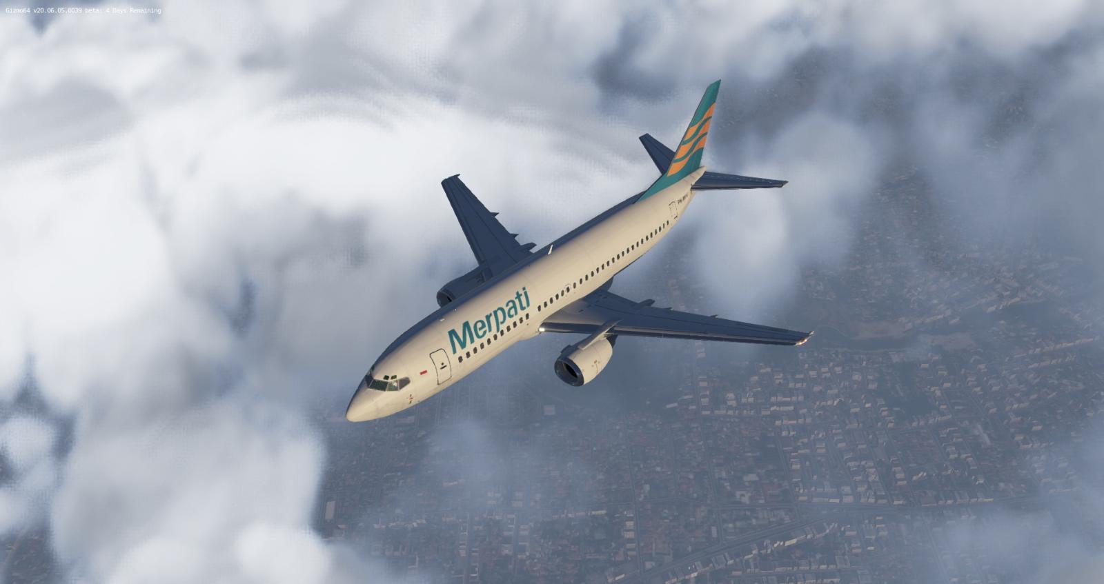Merpati Nusantara Airlines PK-MDG for IXEG 737 Classic - Aircraft Skins ...