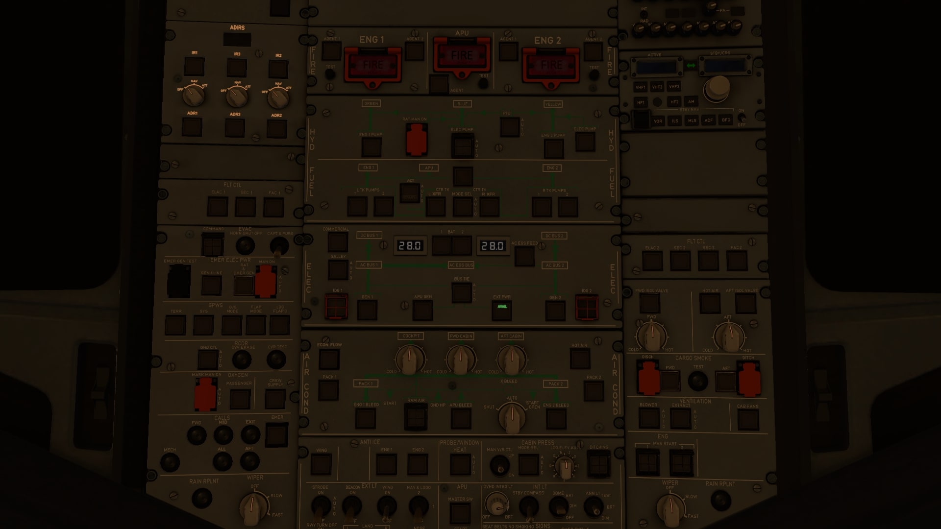 ADIRS lighting in cold and dark - Airbus A321 - X-Plane.Org Forum