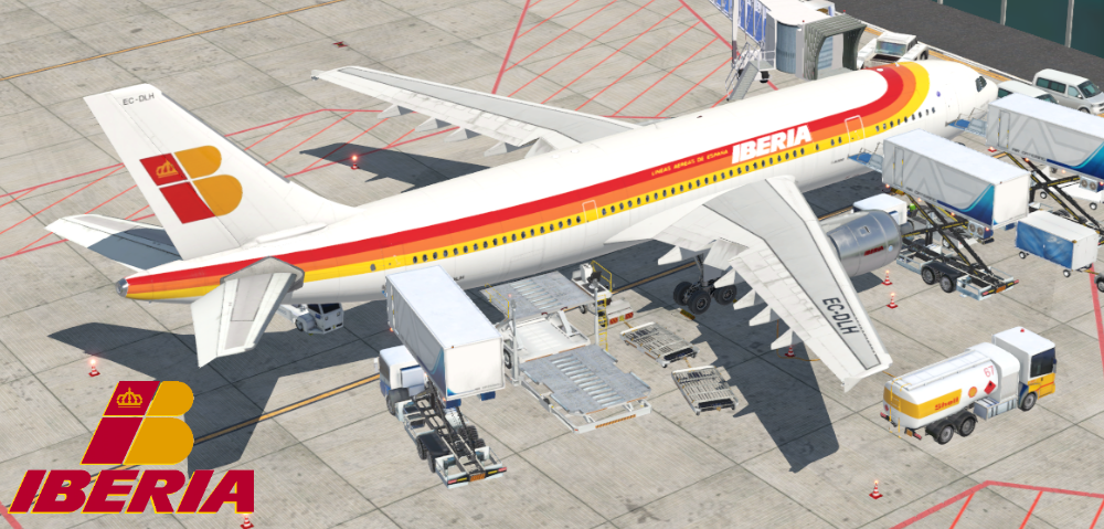 INI Builds A300-600R Iberia EC-DLH (GE) - Aircraft Skins - Liveries - X ...