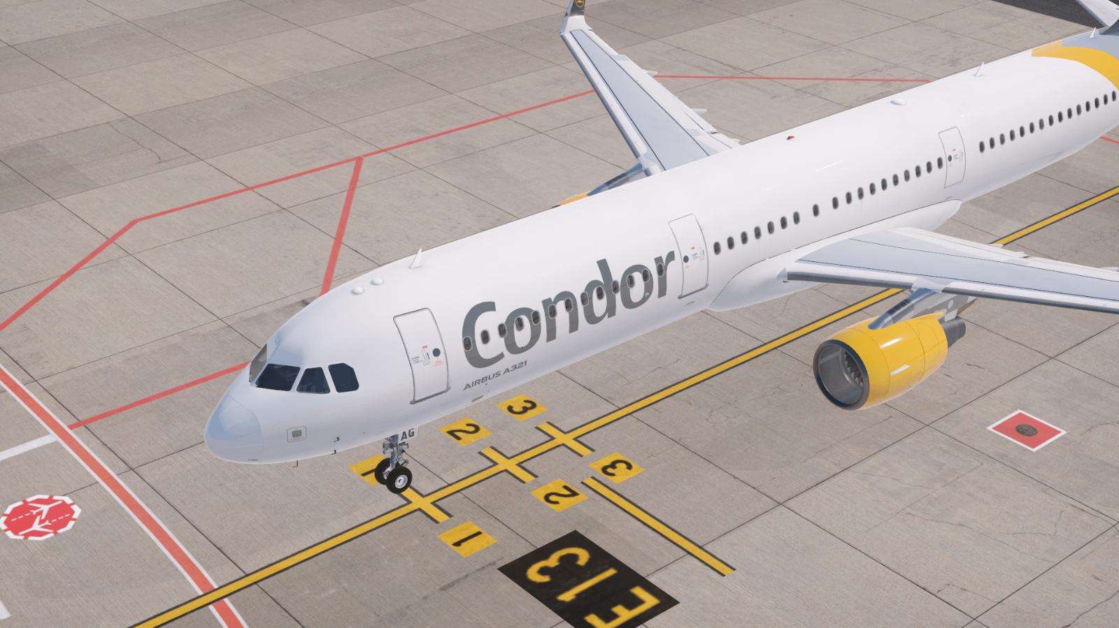 Condor Livery for Toliss A321 (proper fonts) - Aircraft Skins ...