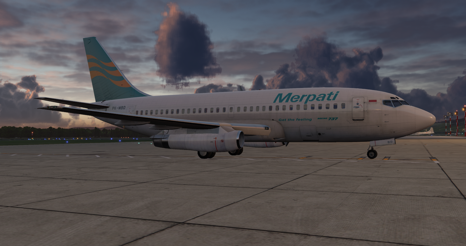 FlyJSim 732 v3 Livery Merpati Nusantara Airlines PK-MBD - 732 TwinJet ...