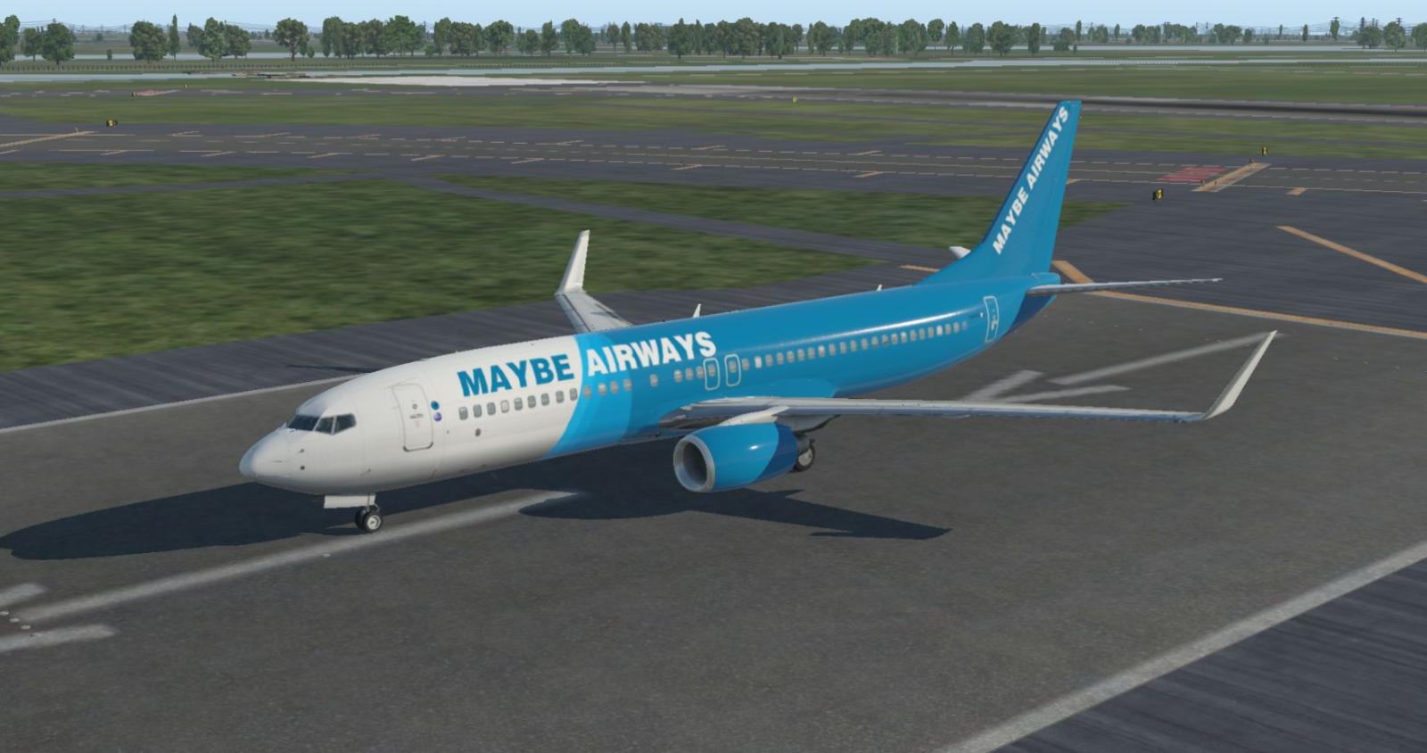Maybe Airways | ZIG ZAG | Zibo 737-800 - Aircraft Skins - Liveries - X ...