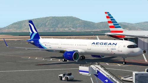 AEGEAN new livery for Riverie's A-321neo - Aircraft Skins - Liveries ...
