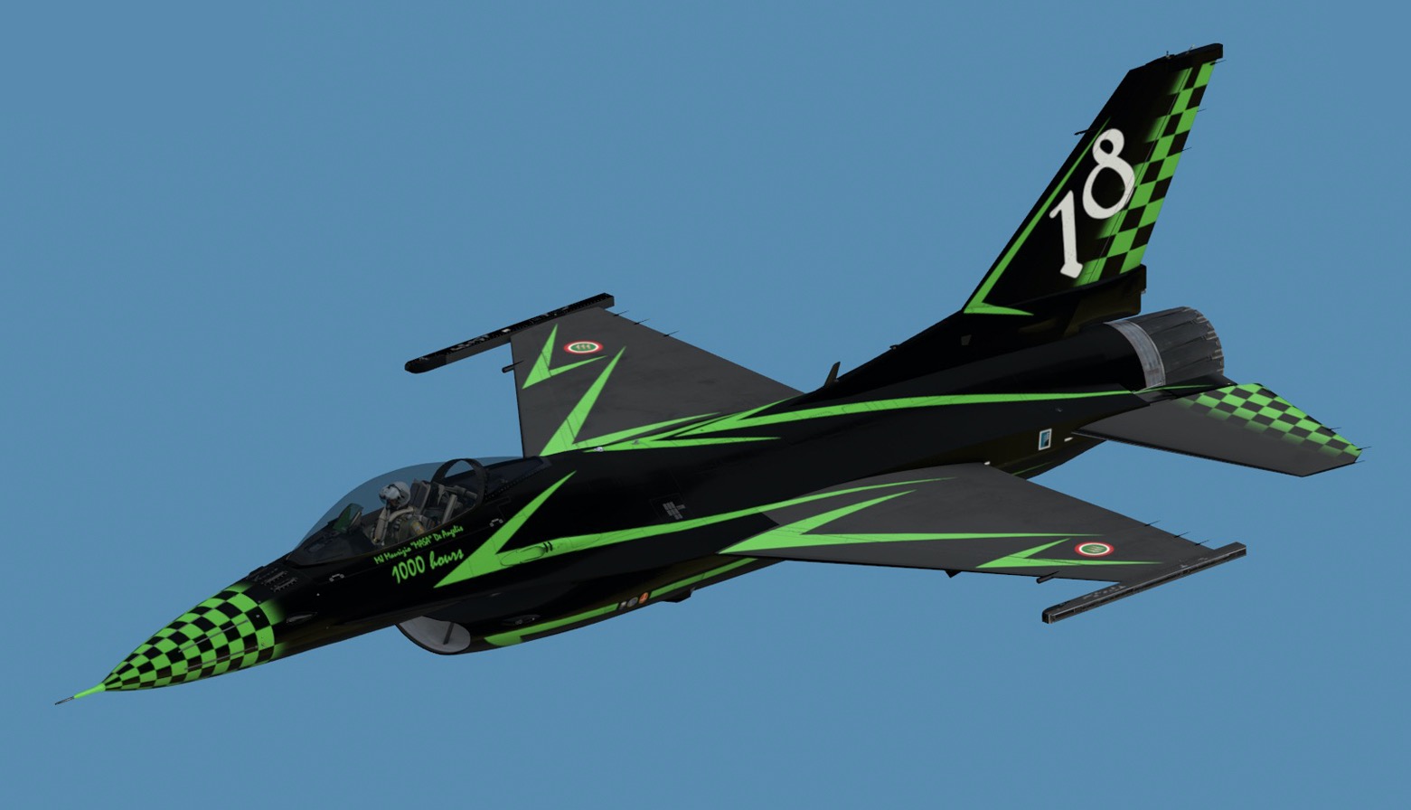 DeltaWing Simulations F-16C Block 52+ Italian AF-Green Lightning ...