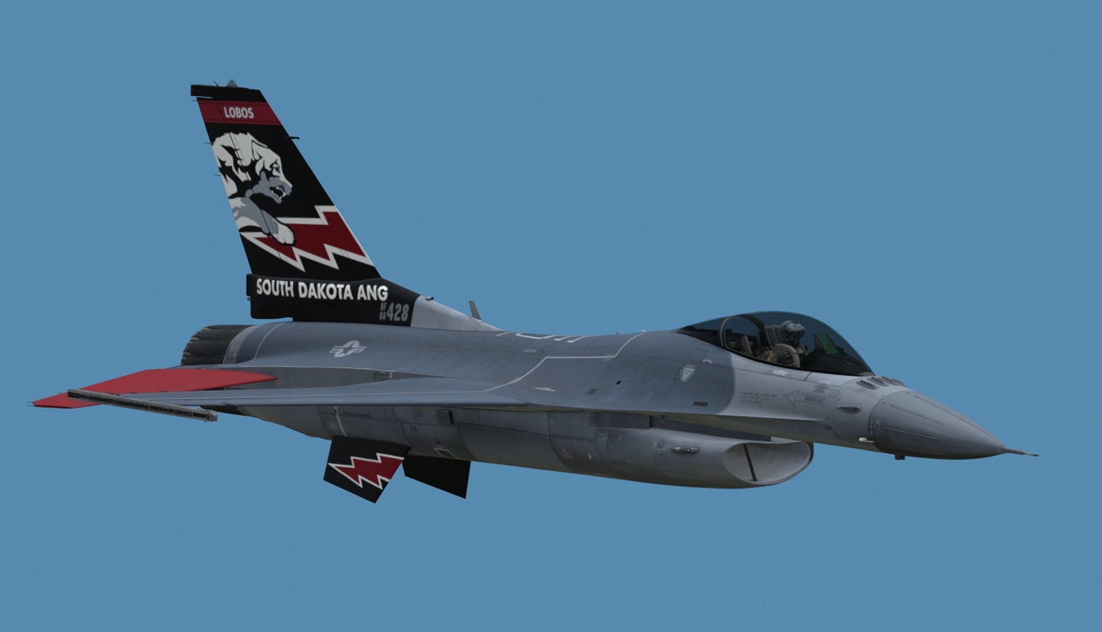 DeltaWing Simulations F-16C Block 52+ USAF LOBOS 70 YEARS - DeltaWing ...