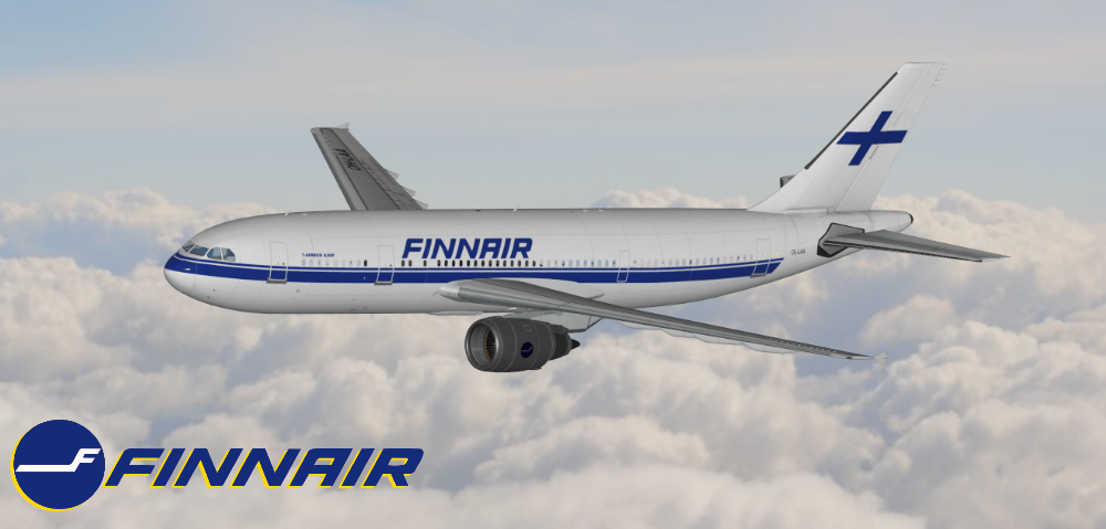INI Simulations A300-600R Finnair (GE) - Aircraft Skins - Liveries - X ...