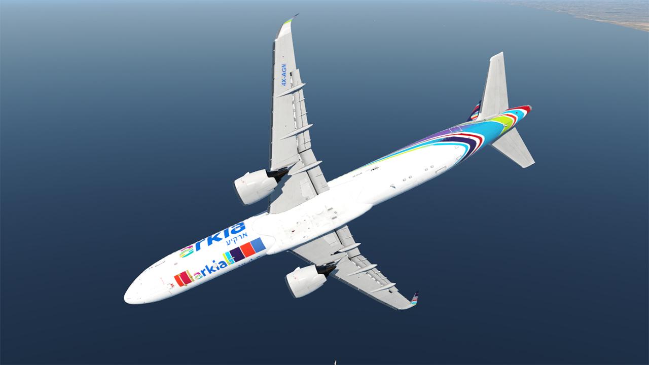 Arkia A321 NEO livery 4X-AGN, CFM - Aircraft Skins - Liveries - X-Plane ...