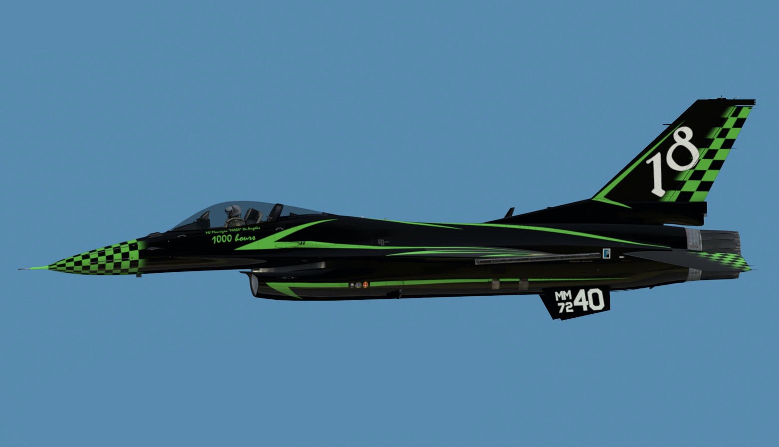 DeltaWing Simulations F-16C Block 52+ Italian AF-Green Lightning ...