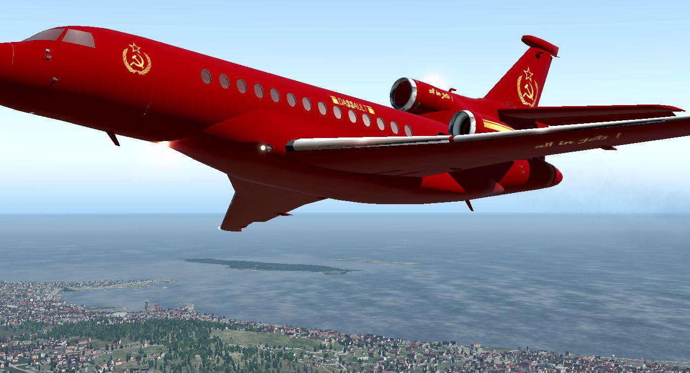 Red Falcon 7X (fictional) livery - Aircraft Skins - Liveries - X-Plane ...