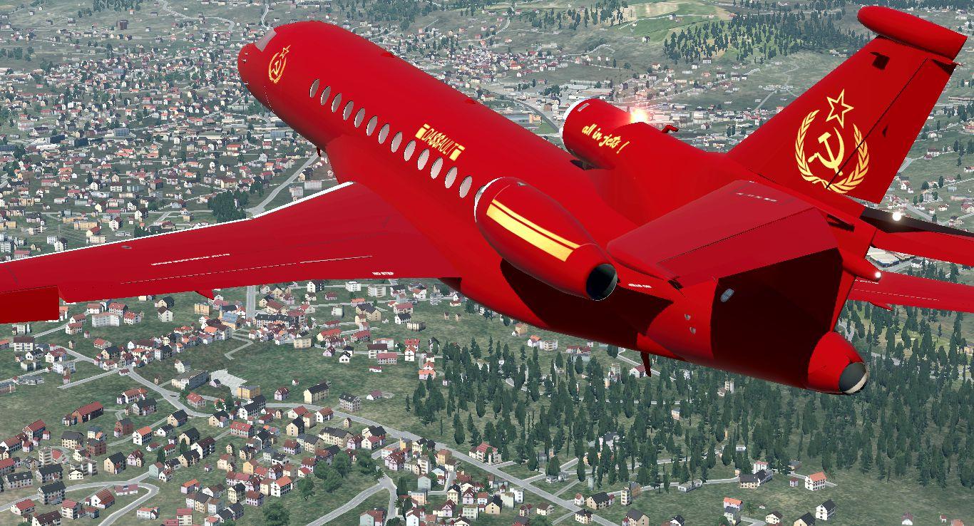 Red Falcon 7X (fictional) livery - Aircraft Skins - Liveries - X-Plane ...