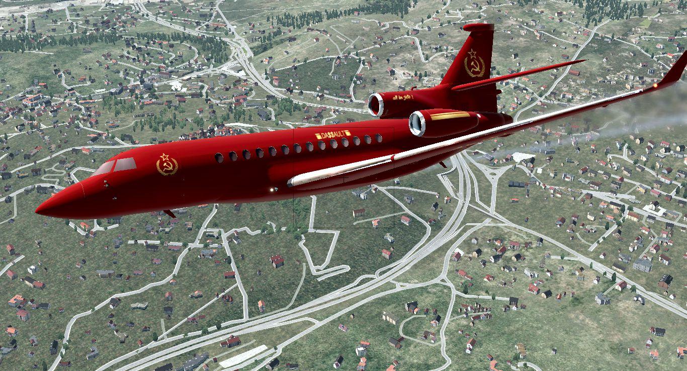 Red Falcon 7X (fictional) livery - Aircraft Skins - Liveries - X-Plane ...