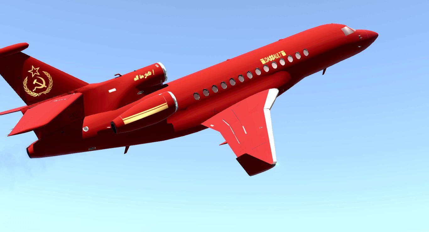 Red Falcon 7X (fictional) livery - Aircraft Skins - Liveries - X-Plane ...