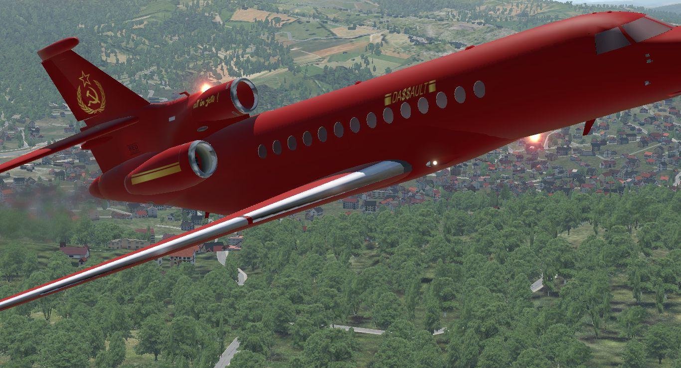 Red Falcon 7X (fictional) livery - Aircraft Skins - Liveries - X-Plane ...