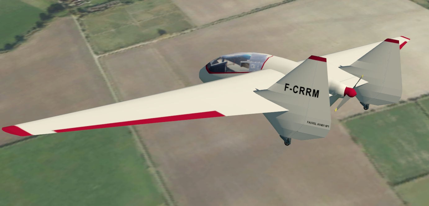 Fauvel AV-451 - Electric - Gliders and Motor-Gliders - X-Plane.Org Forum