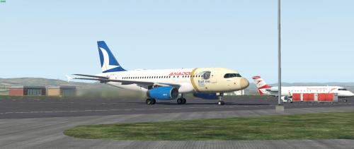 Airbus A319 (ToLiSs) Anadolu Jet with Funny Durex Commercial Livery ...
